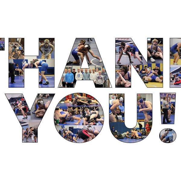 Custom Thank You Collage, Personalized Appreciation Gift, Farewell ...