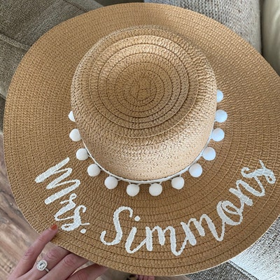 Custom Beach Hat / Beach Hat / Beach Hats / Personalized Beach Hat ...