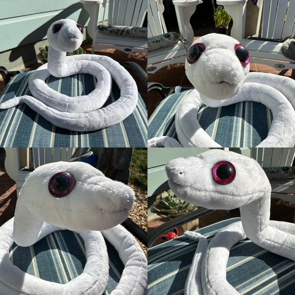 Sassy Serpent Snake Soft Toy Sewing Pattern and Tutorial Stuffed Animal ...