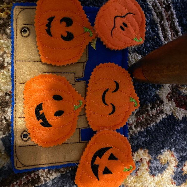 Five Little Pumpkin Quiet Book Page for Toddlers With 5 Pumpkin Finger ...