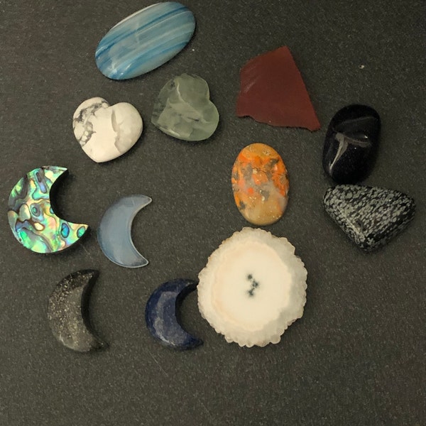 Lapis Lazuli Moon, Natural Blue Lapis Crescent Moon Gemstone, Blue ...