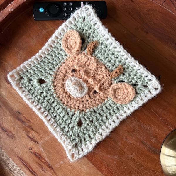 Lion Granny Square Crochet Pattern ⸱ King of the Jungle ⸱ Animal ...