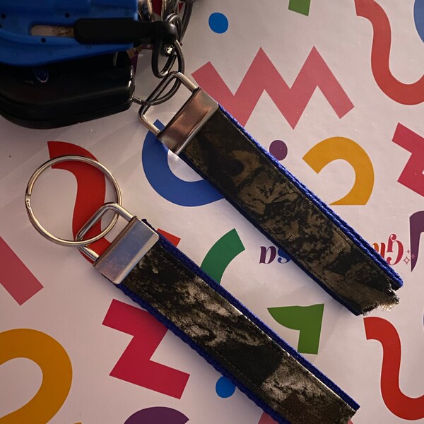 Camo Keychain, Key Wristlet, Camo Keyfob, Camo Key Lanyard, Camo Gift ...