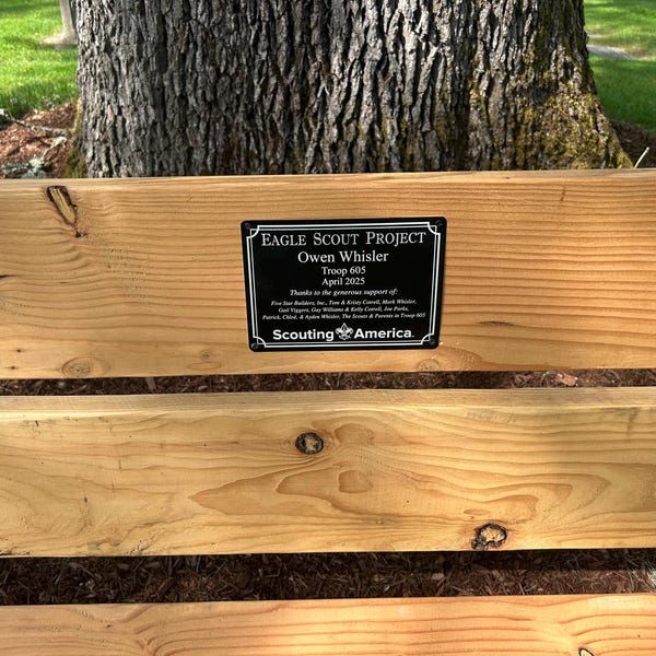 Eagle Scout Project Marker - Horizontal 8X10. Officially Licensed ...