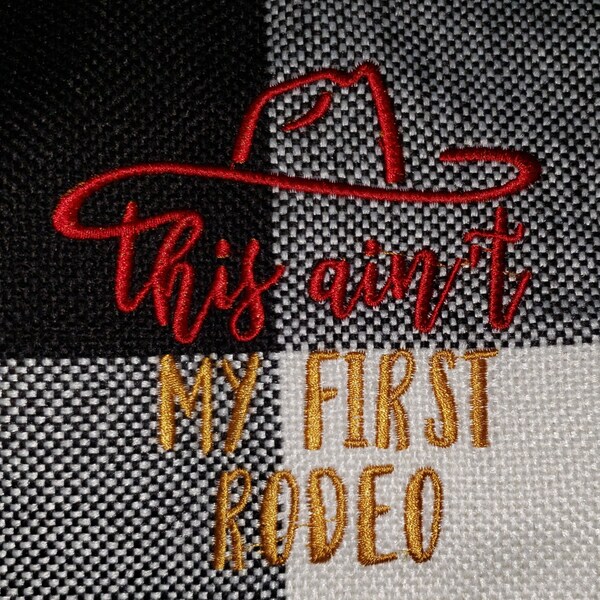 First Rodeo - Machine Embroidery Design - Etsy