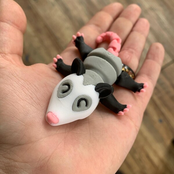 Articulated Opossum, Possum | 3D Printed Flexi | Fidget Toy | ADHD Toy ...