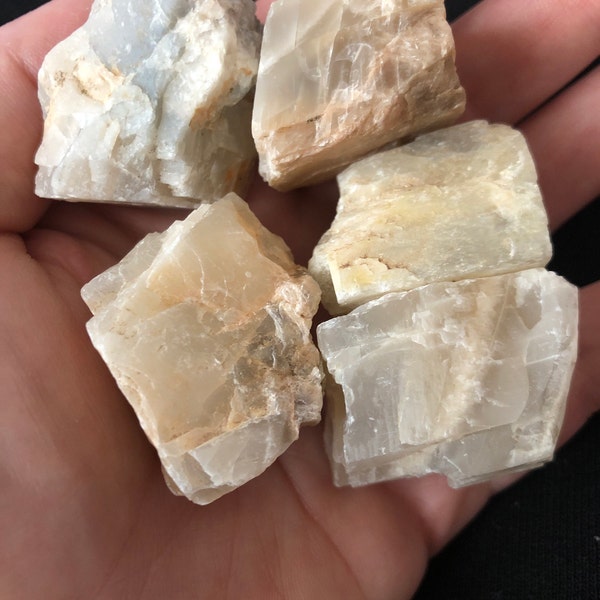 Moonstone Rough Natural Stones 1 Inch Moonstone Raw Stones Natural ...
