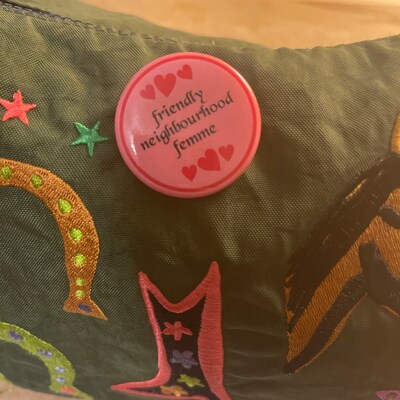 Queer Friendly Neighbourhood Queer 1.5 Button Pin LGBTQIA Pride - Etsy