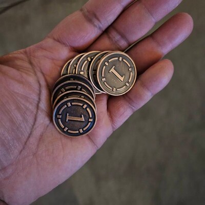 Small Antique Gold Metal Coins, 20mm, for Pirate Chest or Board Game - Etsy