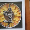 3D HELLO Sunflower SVG - Layered Shadow Box Svg - for Cricut - for ...