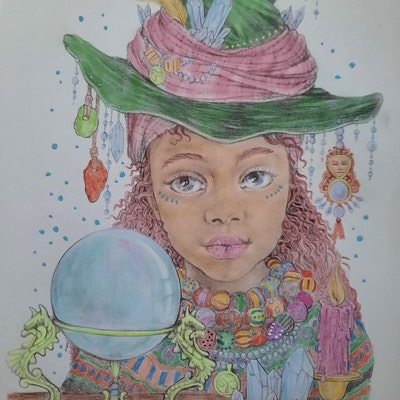 Magic Ball Coloring Page Printable Adult Colouring Pages Book Download ...