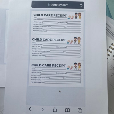 Daycare Emergency Plans, Childcare Center Printable Daycare Forms ...