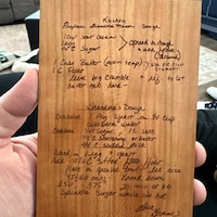 Recipe Cards, Handwritten Engraved Recipe, Custom Fridge Magnet ...