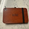Monogrammed Leather Index Card Holder, 3 X 5 Index Card Case ...