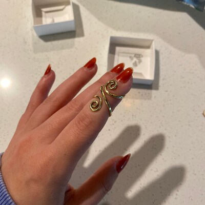 Arthritis Finger Splint Sterling Silver 925 or Brass Adjustable ...