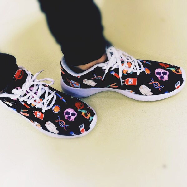 MEDICAL LAB SCIENCE Custom Sneakers,fun Lab Scientist Shoes, Med Tech ...