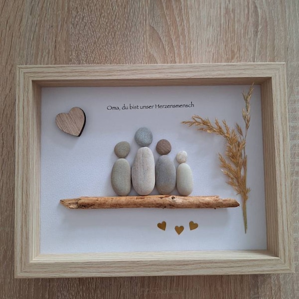 Gestalten Steinbilder Familie