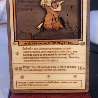 Custom Wooden Pokemon Cards - Etsy