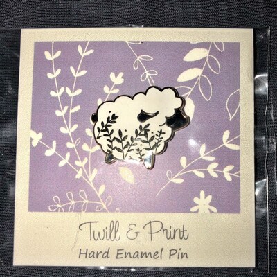 Little Sheep Gold Plated Hard Enamel Pin Knitters Flair - Etsy