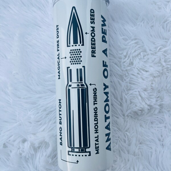 Bullet Anatomy Tumbler Design, for 20oz Tumblers, Sublimation Design ...