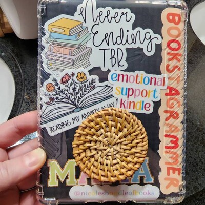 Rattan Popsocket/kindle Grip - Etsy