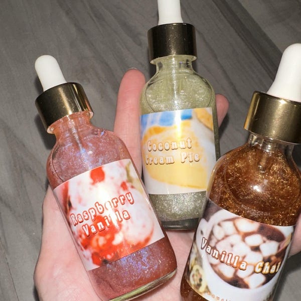 NEW Scents | Custom Extra Shimmer Body Oil | Glitter Body Oil | Custom ...