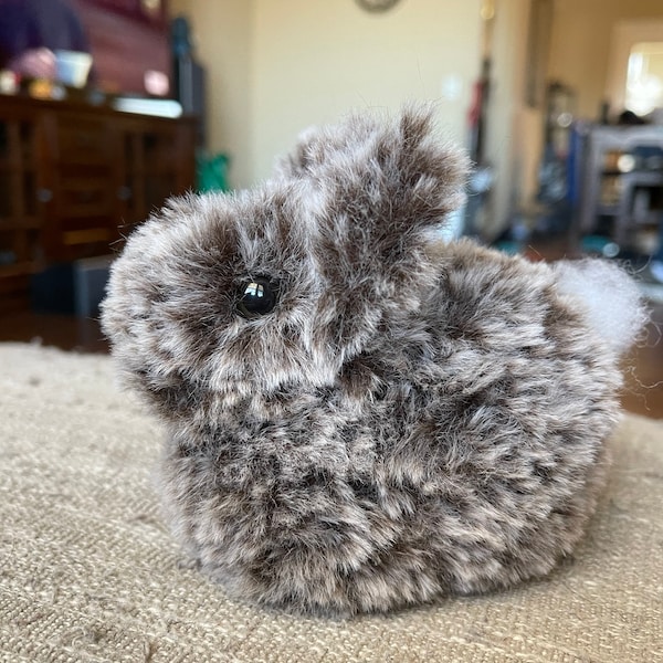 PATTERN ONLY - Bear the Fluffy Bunny Crochet Pattern, Fluffy Bunny ...