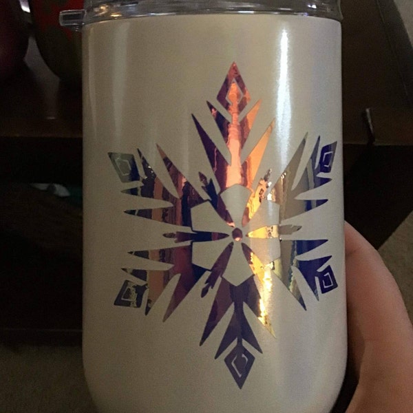 Holographic Disney Frozen Snowflake Vinyl Decal, Car Decal, Window ...