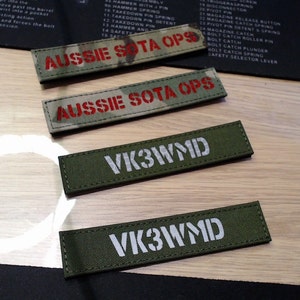 Custom Callsign Patches Your Own Text Lasercut Patch - Etsy
