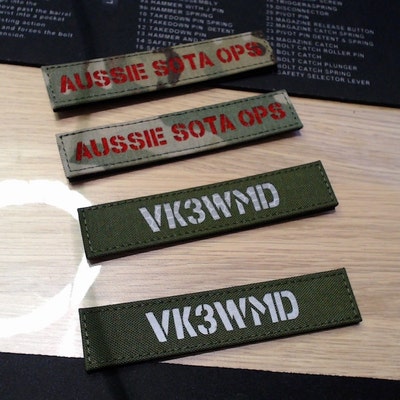Custom Callsign Patches Your Own Text Lasercut Patch - Etsy