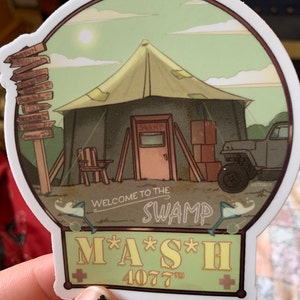 MASH Swamp Sticker High Quality Vinyl MASH Vinyl Sticker - Etsy