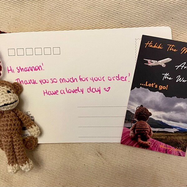 Pink Monkey Crochet, Cute Crochet Monkey, Gift Ideas, Gift for Him ...