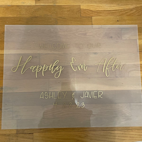 Frosted Acrylic Blanks || DIY Wedding Sign Calligraphy Blank Stock ...