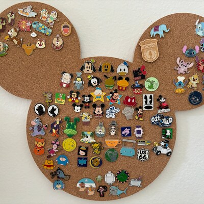 Mickey Mouse Cork Boards. Mickey Pin Display. Disney Pin Board, Mickey ...