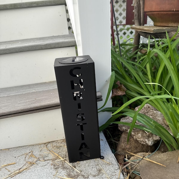 Custom Steel Solar Pathway Light: Butterfly Garden Decor - Etsy