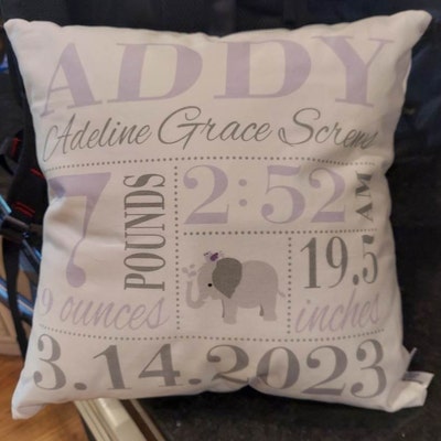 Birth Announcement Sign, 8x8 Birth Announcement Tile, New Baby Gift ...