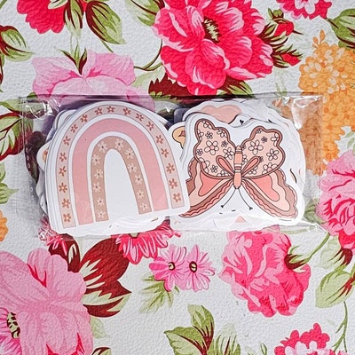 2 Vinyl Stickers Happy Mix 100 Pack Small Business Stickers Package ...