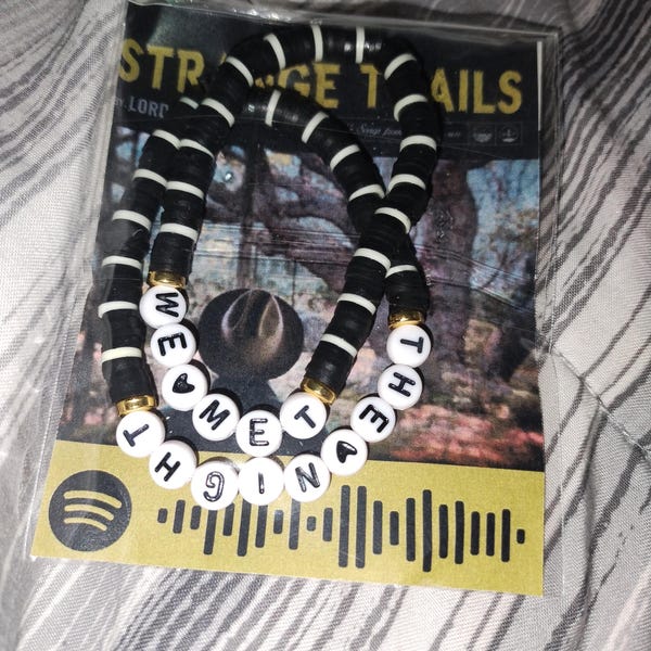 Tv Girl Inspired “lovers” “rock” Matching Clay Beaded Bracelets - Etsy