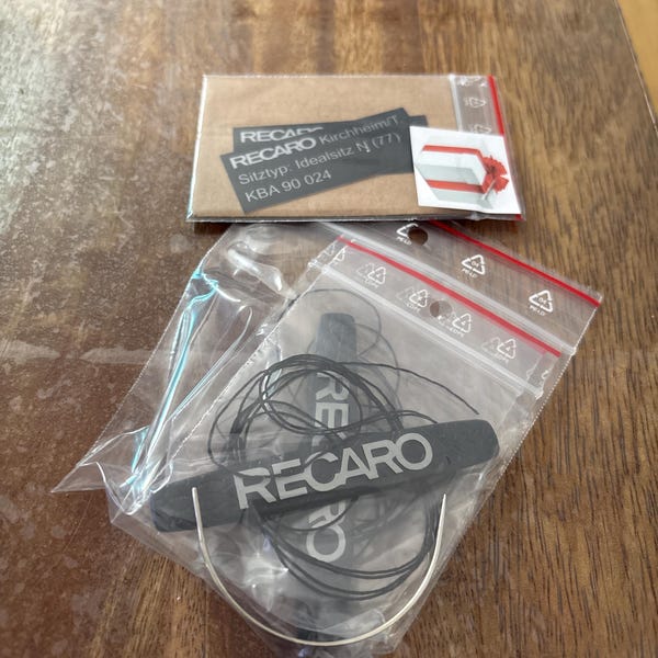 2 stuks Recaro Badge Emblem Plakette Sportstoelen Seat Vintage Sport ...