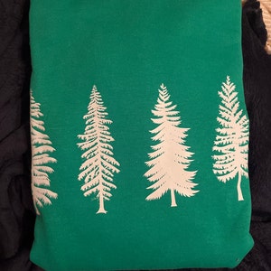 Camping Sweatshirt, Pine Tree Sweatshirt, Evergreen Trees, Gift for ...