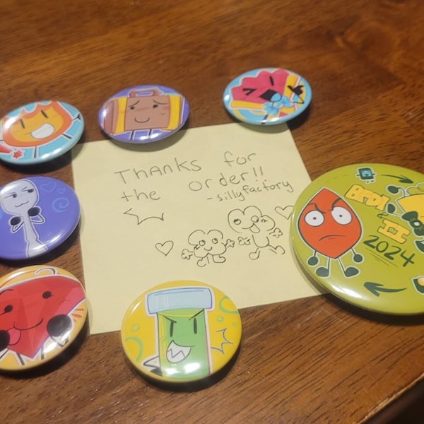 BFDI X II 2024 PIN Set - Etsy