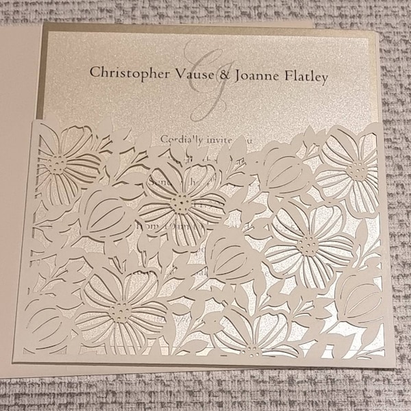 Laser Cut Invitation Covers - Eco Colour, DIY Invitations, Wedding ...