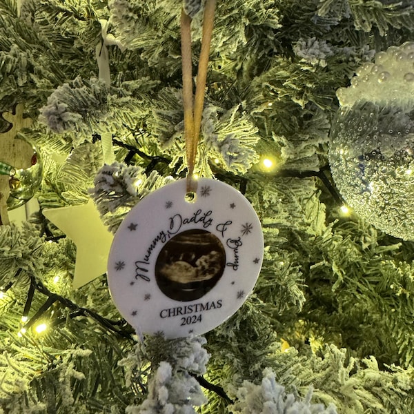 Personalized Baby Bump Ornament, Custom Ceramic Keepsake for Bump’s ...
