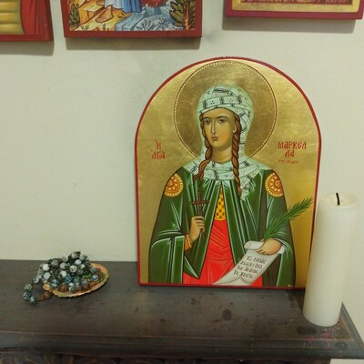 Hand Painted Byzantine Icon of Saint Joseph - Etsy