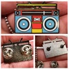 Enamel Pin Boombox Boom Box Lapel Pin Retro Music Hat Pin Vintage 80's ...