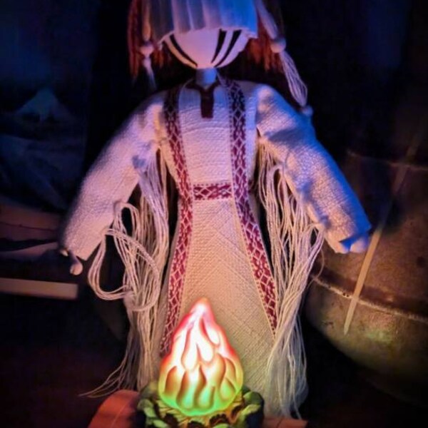 Heilung, Maria Franz, Pagan Altar, Masque Shaman, Figure Doll Band ...
