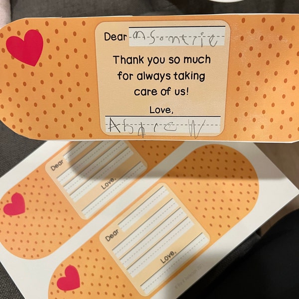 Jumbo Nurse Appreciation Card | Band-aid Card | School Nurse Card ...