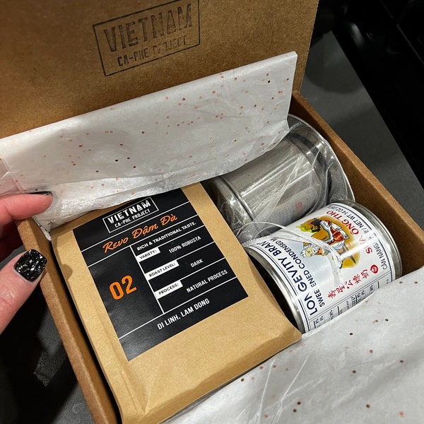 Handmade Ceramic Vietnamese Coffee Filter (phin) + Espresso Cup | Brown ...