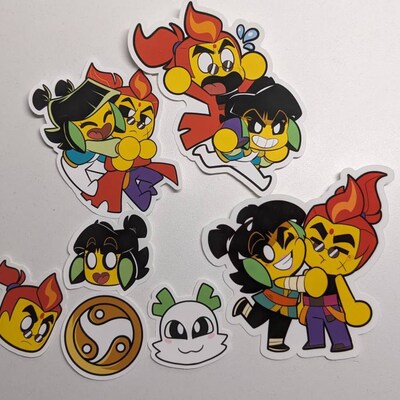 Chibi Party MK and SWK Cardboard Cutout Sticker 3 Inch Matted Sticker ...