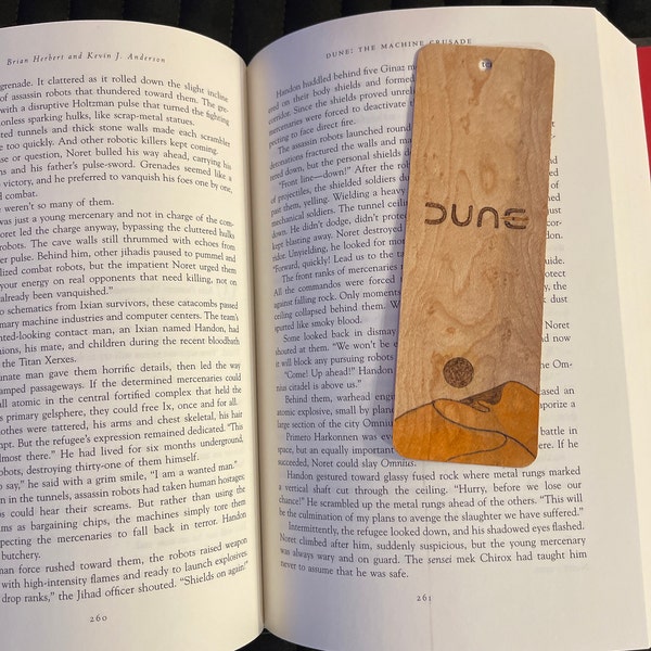 Dune Bookmarks | Handmade Wood Bookmark | Dune Books | Dune Movie ...